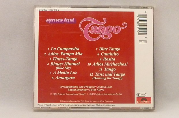 James Last - Tango - Tweedehands CD